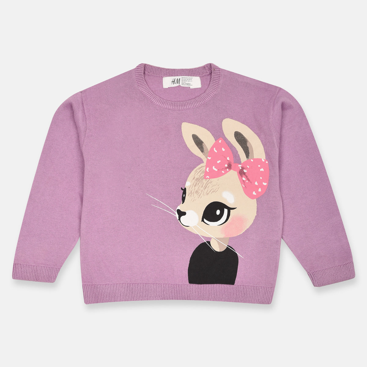 HM Cute Rabbit Print Levender Sweater 11942 – BrandsXpress